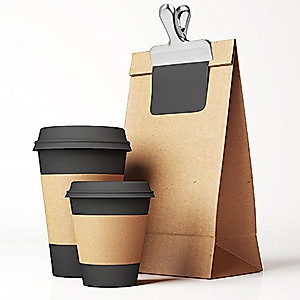 MORSLER Chip Clips & Stainless Steel Heavy-Duty Food Bag Clips 8 Packs - Large and Durable with 3 Inch Wide, Perfect for Air Tight Seal Grips on Coffee,Food & Bread Bags,Office Kitchen Home Usage