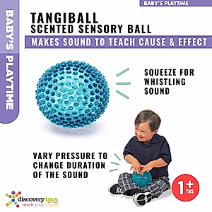 Discovery Toys TANGIBALL Squishy, Squeezy Scented Sensory Ball | Kid-Powered Learning | STEM Toy Early Childhood Development 12 Months and Up