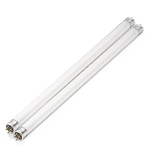 F8T5 CW Fluorescent Bulbs 12 Inch - F8 T5 8W Cool White 4100K Fluorescent 12" Under Cabinet Light Bulbs Linear T5 380 Lumens - Under The Counter Small Fluorescent Light Bulb - Pack of 2