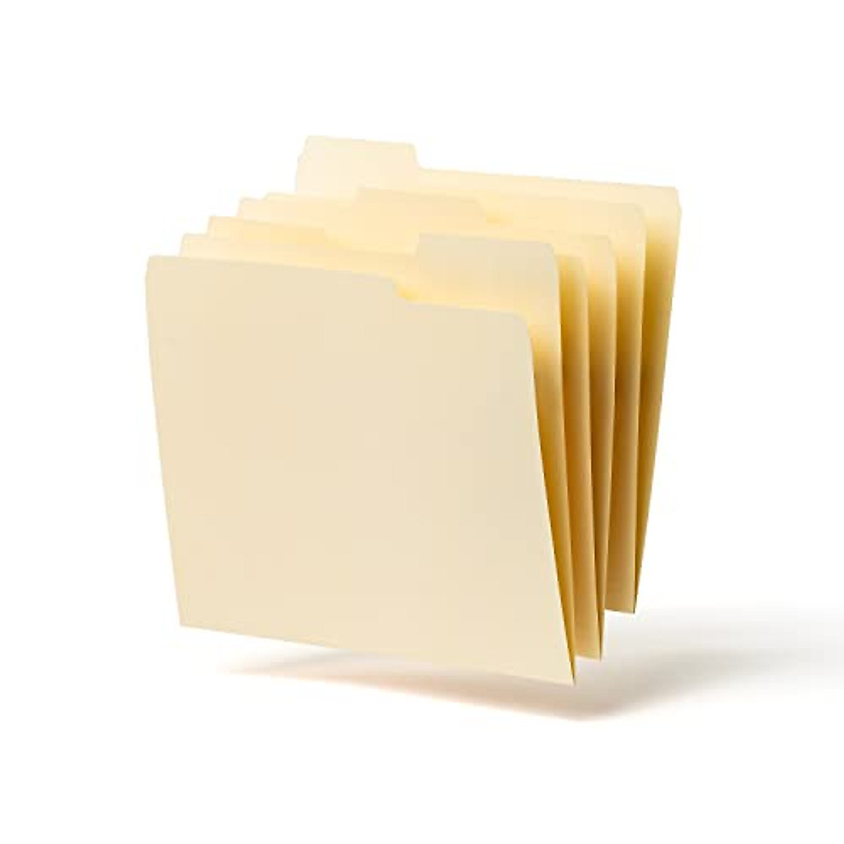 SUNSERE Classic Manila Folders – 100 Pack, Thick Letter Size Manila File Folders, 1/3-Cut Tabs, 11.75 x 9.50 Inches, Folders for Documents & Files