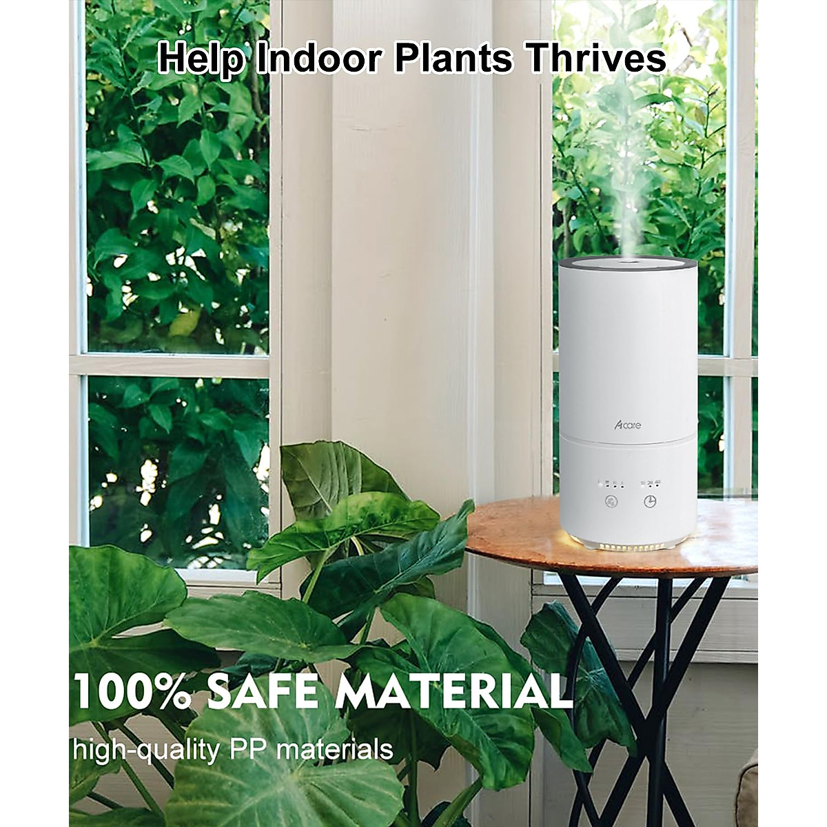 Home Humidifier for Large Room, 1000ml Essential Oil Diffuser with Timer, Top Fill Design Cool Mist Humidifier for Bedroom, Living Room, Quiet for Baby Room, Touch Button