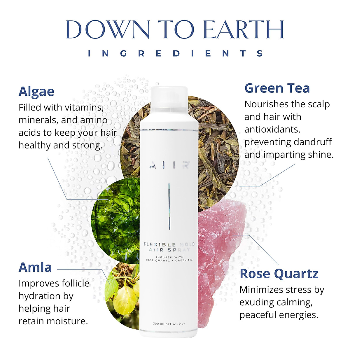 AIIR Flexible Hold Hairspray - Finishing Spray with Light Hold, Soft & Touchable Finish, Enhance Style & Shine, Fight Frizz with Humidity Resistance, Lightweight Hairspray for Fine Thin Hair, 9 oz