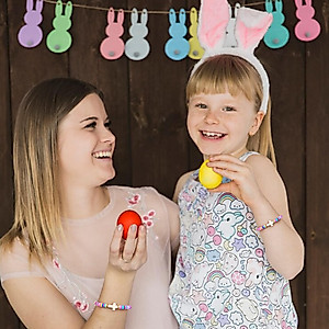 TOLOWOBK Easter Basket Stuffers for Toddler Teens Girls Egg Fillers Cross Bracelet Christian Easter Basket Essentials Gifts for Kids Jesus WWJD Bracelets Religious Catholic Gifts for Teen Girls Boys