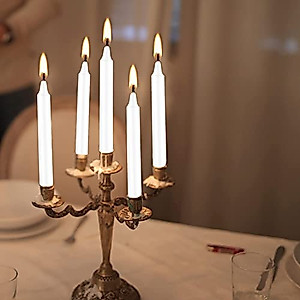 Set of 20 White Spell & Chime – Premium Mini Taper Candles for Rituals, Prayer, Birthdays, Meditation, Altar - 4 Inch Tall, Unscented (White)