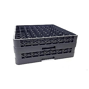 Farag Janitorial Peg Plate Rack for Commercial Dishwasher | Full Size Tray Rack | Polypropylene | Gray