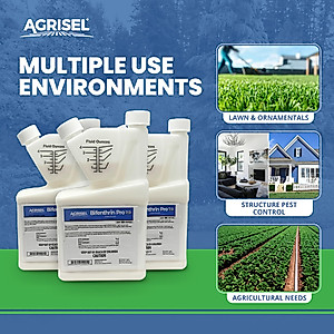 Bifenthrin Pro 7.9, Insect Control, Safe for Plants & Crops, Insecticide, Effective Against 125+ Insects, Includes 3-Pack of Agrisel Protective Gloves, 32 Ounces