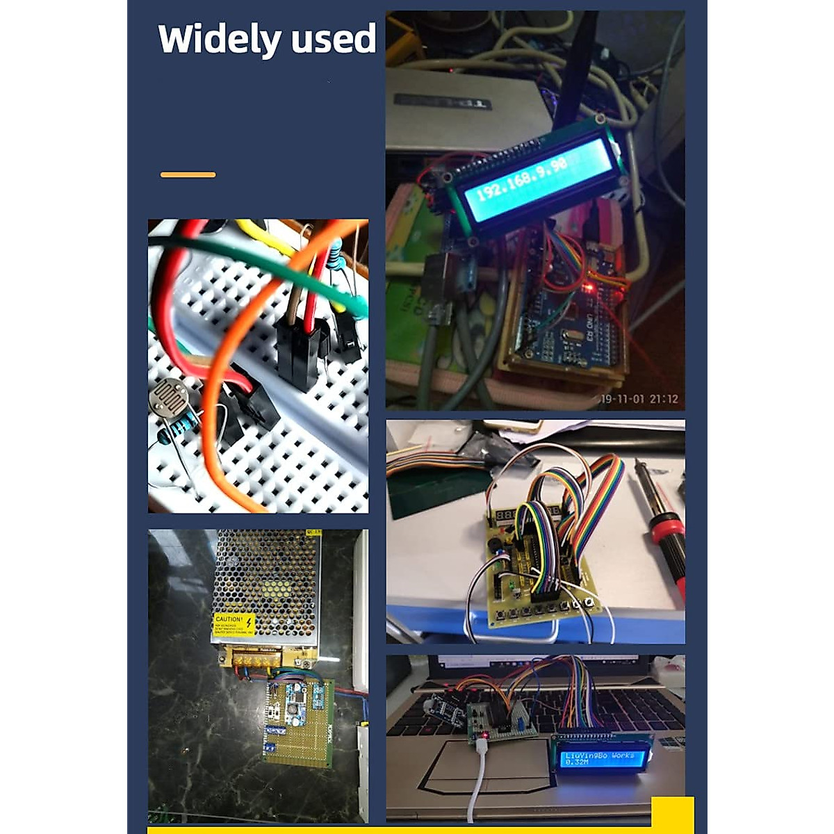 Heyiarbeit 2pcs IDC Rainbow Wire Flat Ribbon Cable 10 Pin 30cm Length 2.54mm Pitch
