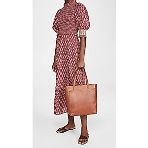 Madewell Women's The Zip-Top Medium Transport Tote, English Saddle, Tan, Brown, One Size