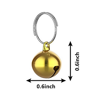 Outus 24 Sets of Cat Bells for Cat and Dog Collar Loud Pendant Pet Cat and Dog Bell Pet Pendant Accessories (Mixed Color)