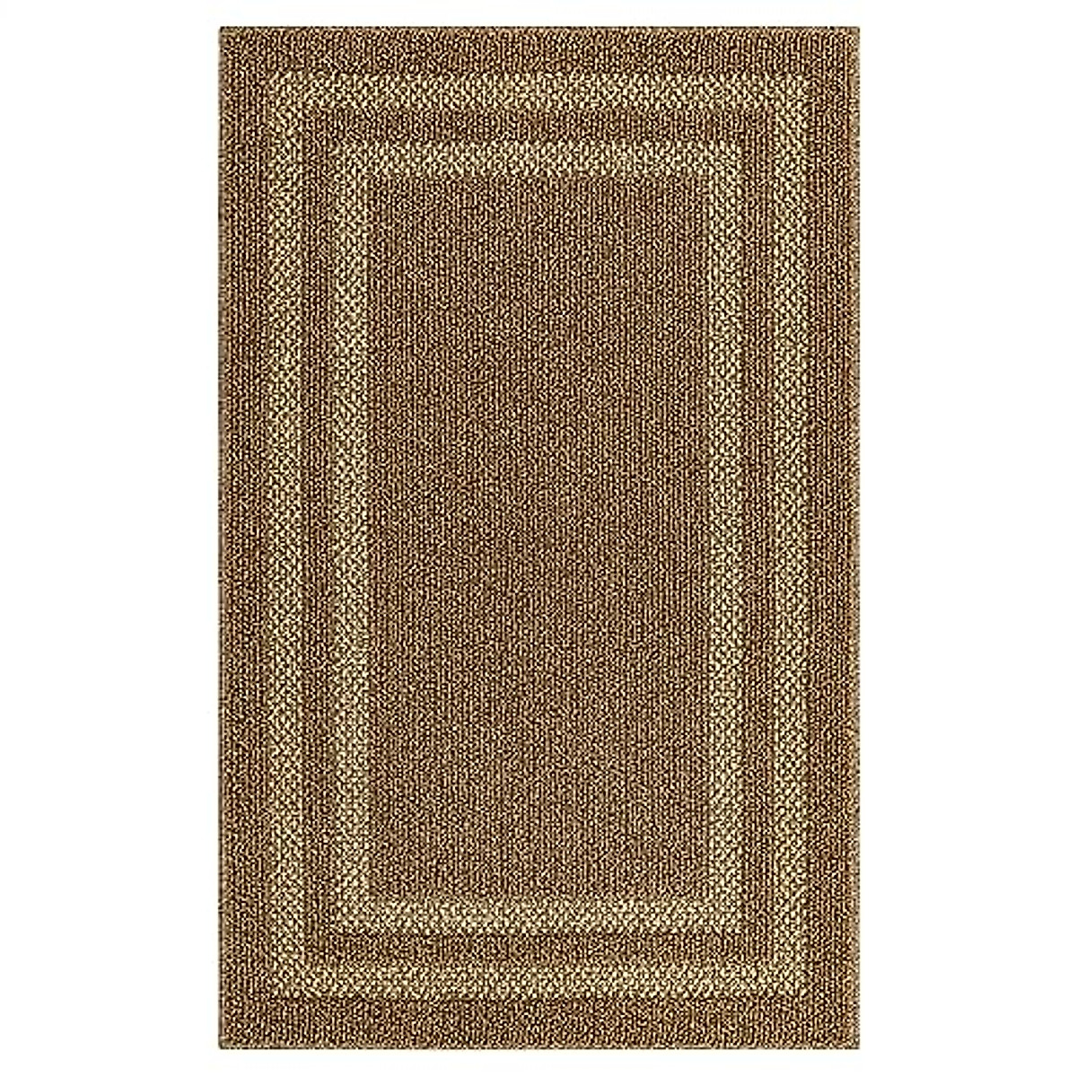 Mohawk Home Alden Sisal Geometric Border Tan 2' 6" x 3' 10" Area Rug Perfect for Living Room, Dining Room, Office