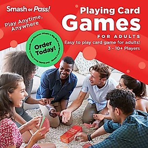 Bold. Smash or Pass: The Hilarious Game Night Adult Card Game - 3-20 Players - Fun Card Games and Party Card Game for Adults - Perfect for Girls Night, Bachelorette Party, or Strangers