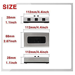 2PORT RJ11 RJ12 Manual Sharing Telephone Switch Box Phone selector