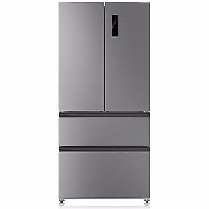 DYTesa 33 Inch Large Capacity French Door Refrigerator, 18.75 cu.ft Refrigerator with 2 Doors & 2 Drawers, Full Size Bottom Freezer Kitchen Fridge, Automatic Defrost, LED Lighting