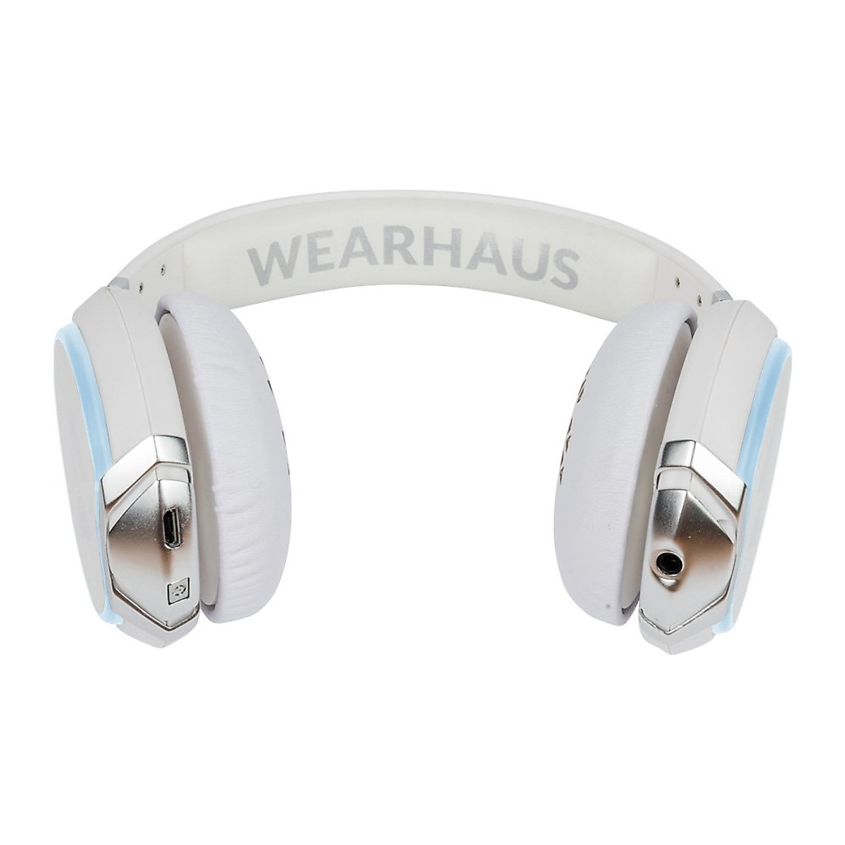 Wearhaus Arc On-Ear Bluetooth Headphones with Wireless Music Sharing, Customizable Color Ring, Touch Controls, Spotify Apple Music Integrated iPhone Android App - White
