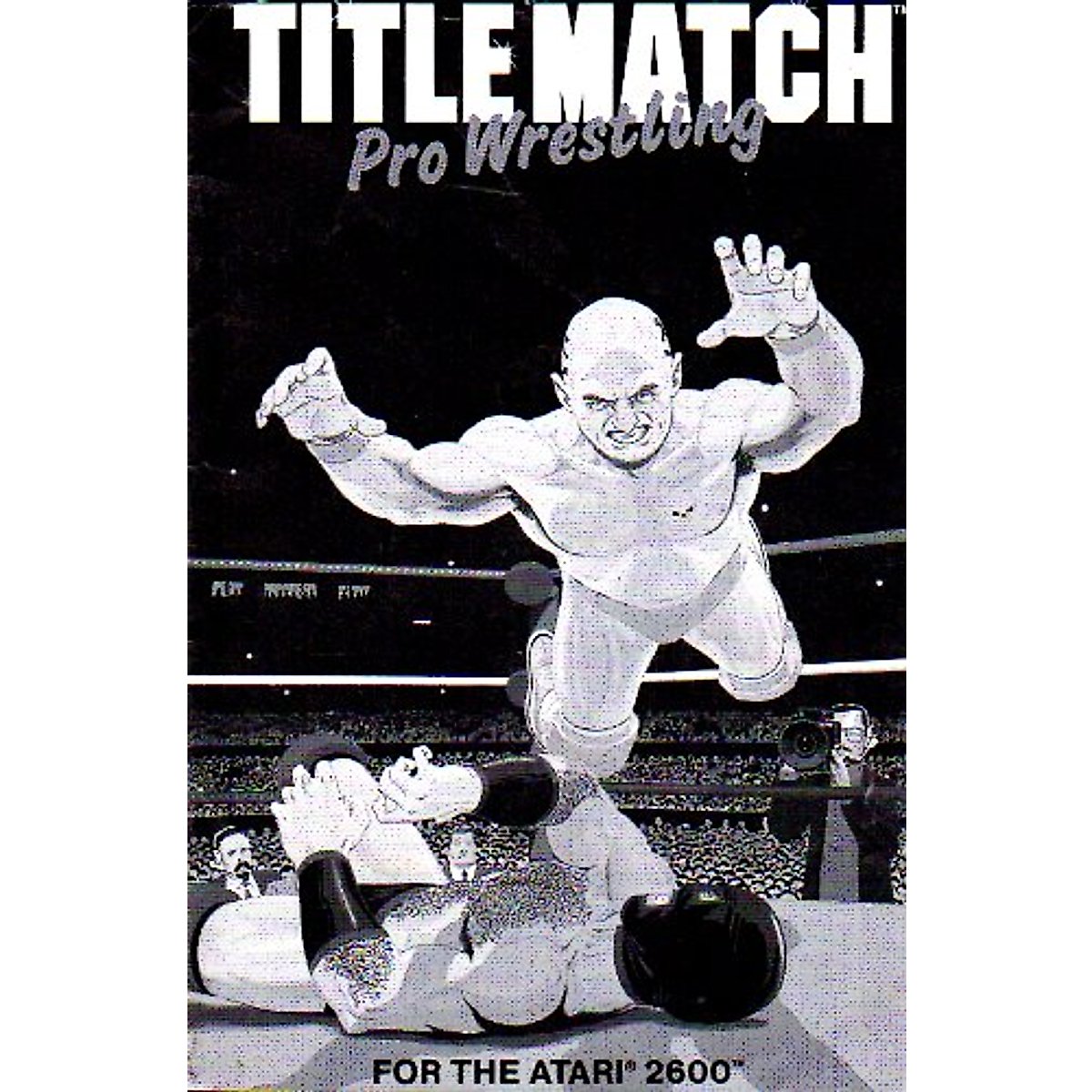 Title Match Pro Wrestling Atari 2600 Instruction Booklet (Atari 2600 Manual ONLY - NO GAME) Pamphlet - NO GAME INCLUDED