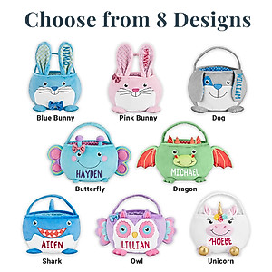 Let's Make Memories Personalized Furry Critter Kids' Easter Basket - Pink Bunny