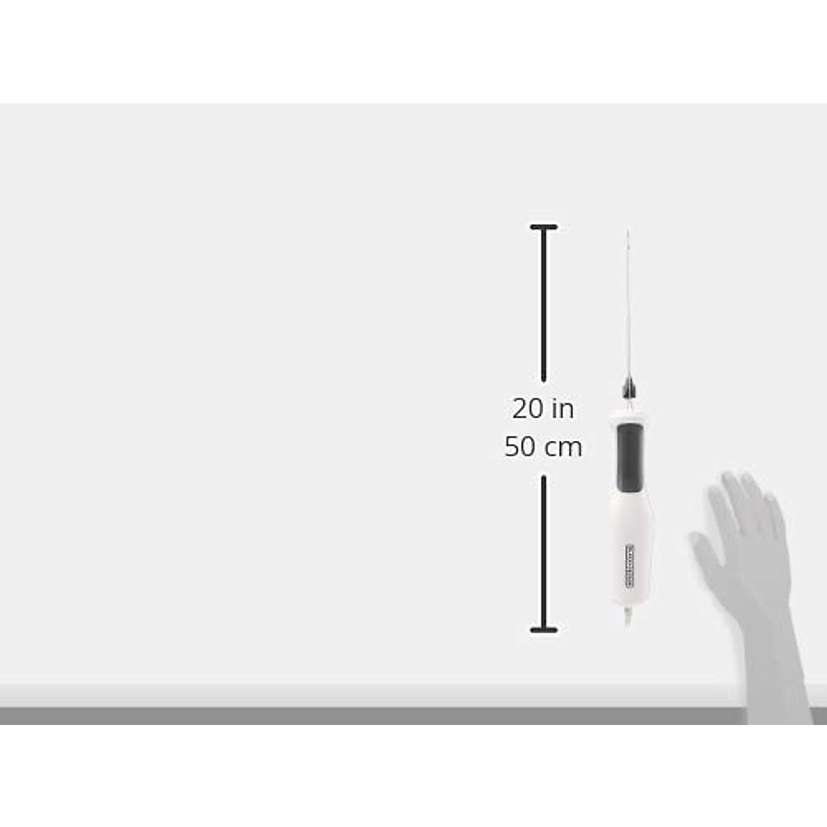 BLACK+DECKER 9 inch Electric Carving Knife, Comfort Grip Handle & Safety Lock Button, Stainless Steel Blades and Dishwasher Safe Parts, White