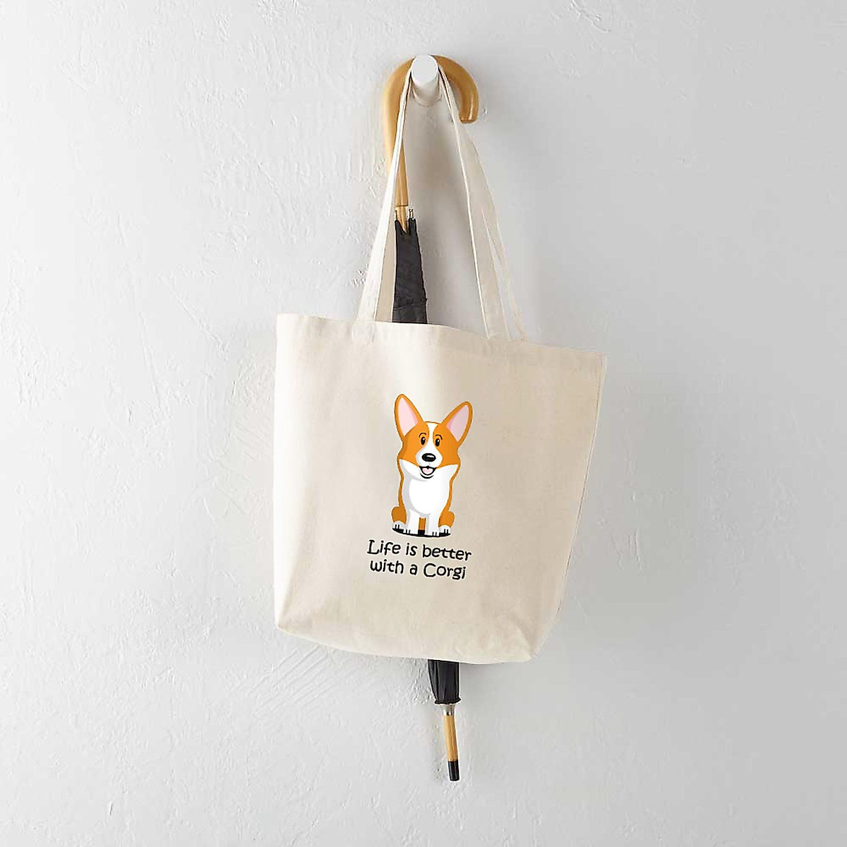 CafePress Pembroke Welsh Corgi Tote Bag Canvas Tote Shopping Bag