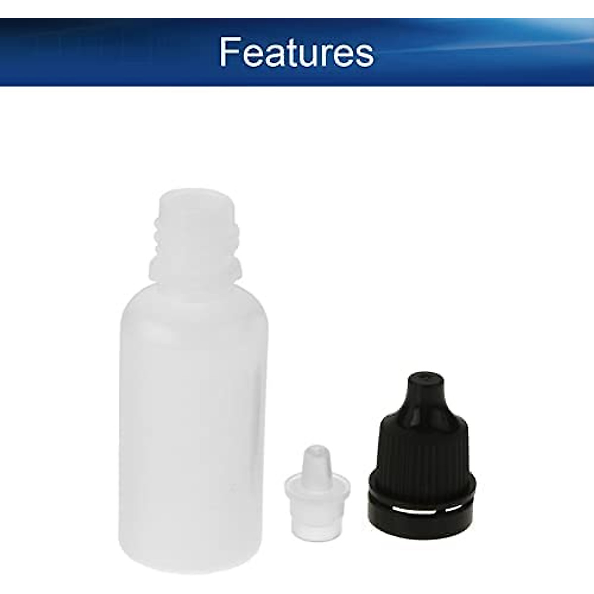 1/2 oz (15ml) LDPE Plastic Thin Tip Dropper Bottles, Small Empty Squeeze Dropper Bottles - Solvents, Essential Oils, Eye drops, Saline, Arts and Crafts -BPA Free -pack of 6 with mixed color caps