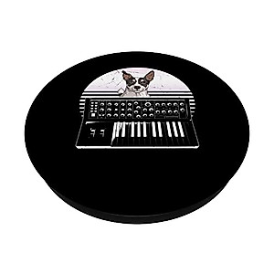 Jack Russell Terrier Dog Modular Synthesizer Keyboard PopSockets Swappable PopGrip