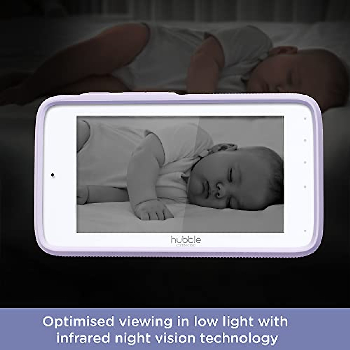 Hubble Connected Nursery Pal Premium Smart Video Baby Monitor with 5" Inch Touch Screen, Privacy Mode, Infrared Night Vision, Two-Way Talk, Room Temperature Sensor and Smartphone App