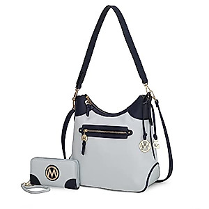 MKF Collection Shoulder Bag for Women,Top-Handle Hobo Bag Wristlet Wallet Purse