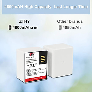 New Battery Rechargeable Replacement for Arlo Ultra, Arlo Ultra 2, Arlo Pro 3, Arlo Pro 4 VMC4040P VMA5400 VMC4350P VMC4050P VMC5040 VMS4240P Series 18.48Wh 3.85V 4800mAh