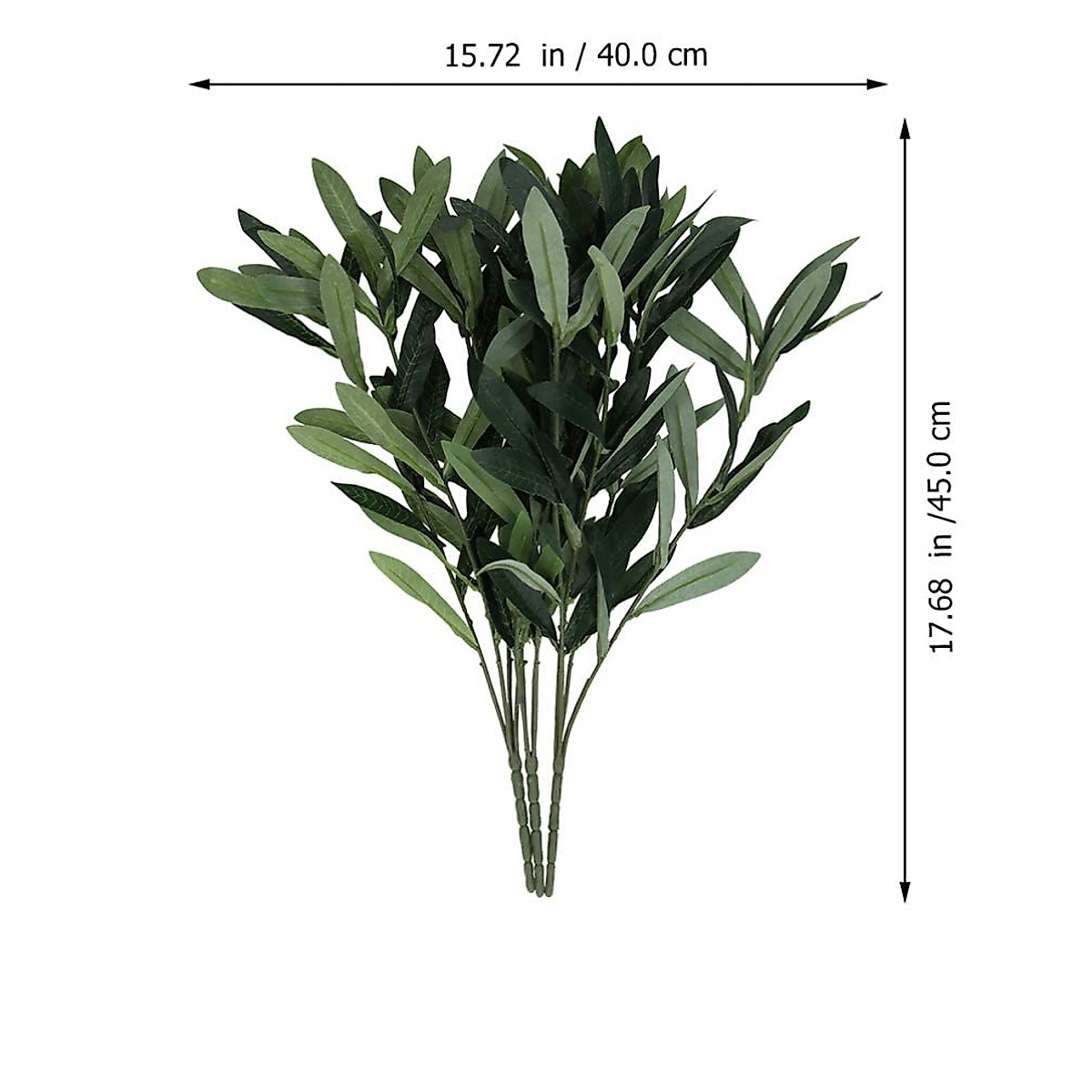 Artificial Olive Branch Greenery Leaves Stem Fake Plant Olive Tree Branches Photography Props for Office Wedding Greenery Decorations