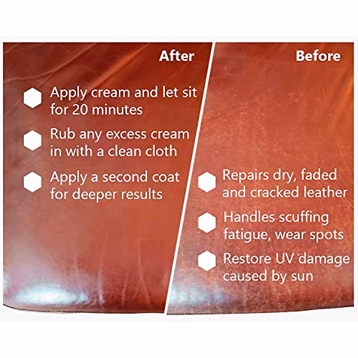 Skidmore's Restoration Cream | Leather and Wood Restorer, Softener, and Conditioner | All-Natural Non-Toxic Formula | Kit Will Restore, Repair Dry Leather and Wood Products | 16 oz