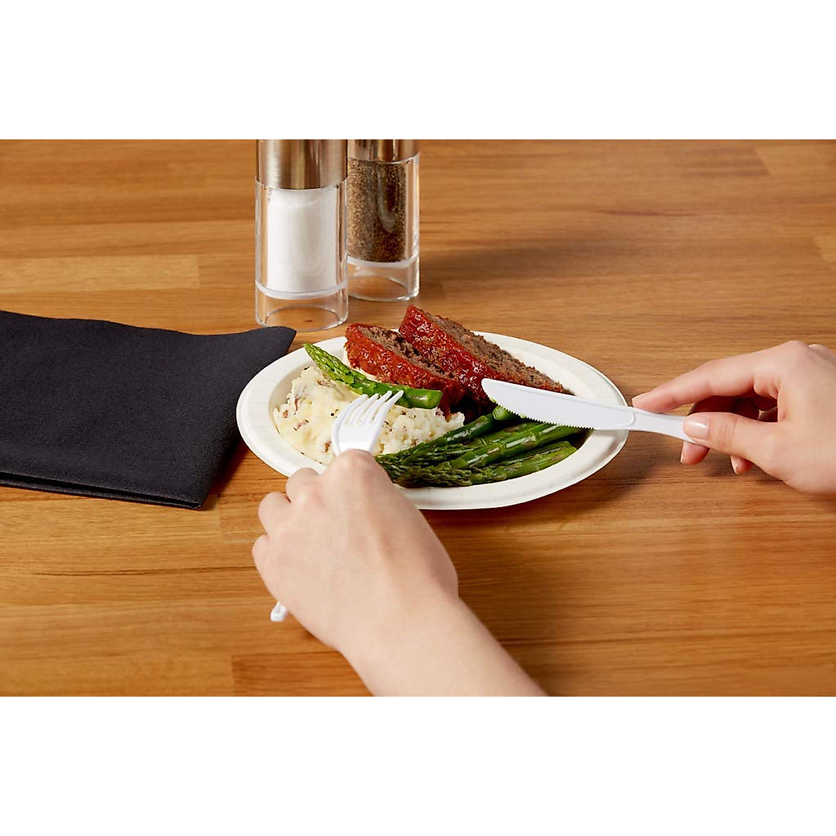 Dixie 7.5" Heavy Weight Polystyrene Plastic Knife by GP PRO (Georgia-Pacific), White, KH217, (Case of 1,000)