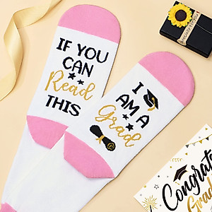 Graduation Gifts for Her 2024, Best High School College Graduation Gifts Cool Master Degree Grad Gifts Box, Congratulations Gifts for Graduates Girls Women Daughter Nurse Sister Friend w/Wine Tumbler