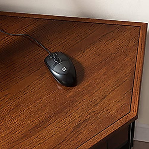 Leick Home SINCE 1910 11230 Iron craft Corner Computer/Writing Desk, Brownbronze