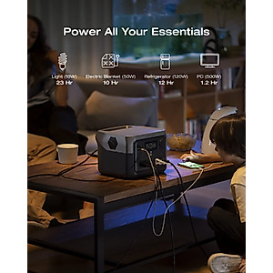 EF ECOFLOW Solar Generator RIVER 2 Pro 768Wh Portable Power Station & 160W Portable Solar Panel LiFePO4 Battery 70 Min Fully Charged, 4×AC, For Camping, RV, Home Backup