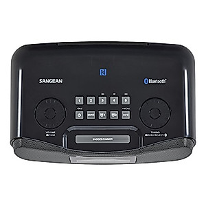 Sangean Compact Bluetooth AM/FM Dual Alarm Clock Radio with Large Easy to Read Backlit LCD Display
