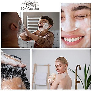 Dr.Ancient Sulphur Soap Bar Organic Natural Vegan Traditional Handmade Antique - Antibacterial, Effective For Acne - Absolutely No Chemicals! Pure Natural Soap!