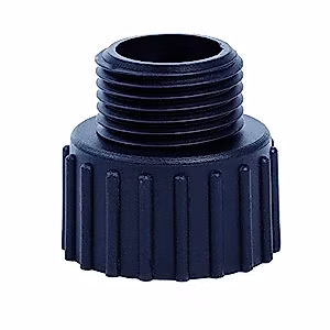 FLUENTPOWER 3/4" Standard Garden Hose Fitting for Submersible Sump Pump, Convert MNPT 1" to GHT 3/4" Thread
