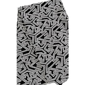 Black and White Ankara #5 Fabric 1 Yard, Mud Fabric African Fabric, Kente African Fabric by The Yard, 100% Cotton African Cloth, Ankara Head Tie Scarf, African Print Wax, Ankara African Print
