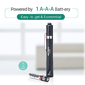 NEXTORCH Professtional Medical LED Penlight Flashlight with a Clip Small Torch for Nursing Students Doctors AAA Battery K3S