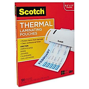 Scotch Thermal Laminating Pouches Premium Quality, 5 Mil Thick for Extra Protection, 20 Pack Photo Size Laminating Sheets, Our Most Durable Lamination Pouch, 5 x7 inches, Clear (TP5903-20)