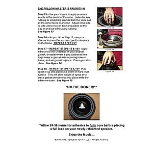 Klipsch 6.5" Subwoofer Foam Surround Edge Repair Kit - 1 Speaker Kit - Compatible with Klipsch Pro Media 2.1, B16AR90PF-01FW, Many More