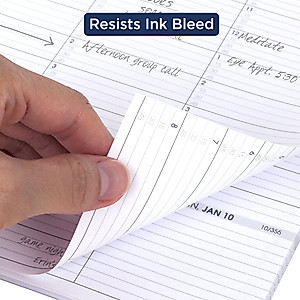 AT-A-GLANCE 2023 Weekly Planner, DayMinder, Hourly Appointment Book, 3-1/2 x 6", Pocket Size, Tabbed Telephone/Address Pages, Texture Cover, Black (G25000)