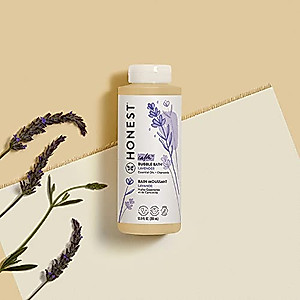 The Honest Company Truly Calming Lavender Bubble Bath, 12 fl. oz. and The Honest Company Truly Calming Lavender Shampoo + Body Wash, 10 Fl Oz (Pack of 1)