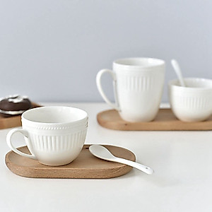 Beech Wood Plates Cheese Plate, Sushi Snack Tray Dessert Dish Solid Oval Plates for Coffee, Tea, Fruit, Plant Pot(S)