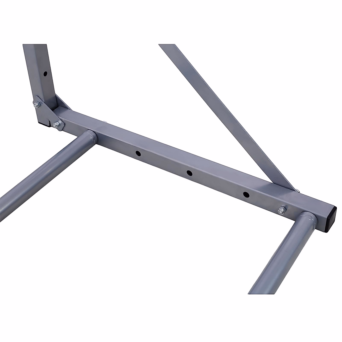 ZeHuoGe Wall-Mounted Folding Tire Storage Loft Rack, 30.5 to 50.5 Inches Wide, Supports 300 Pounds and Folds Flat, Grey