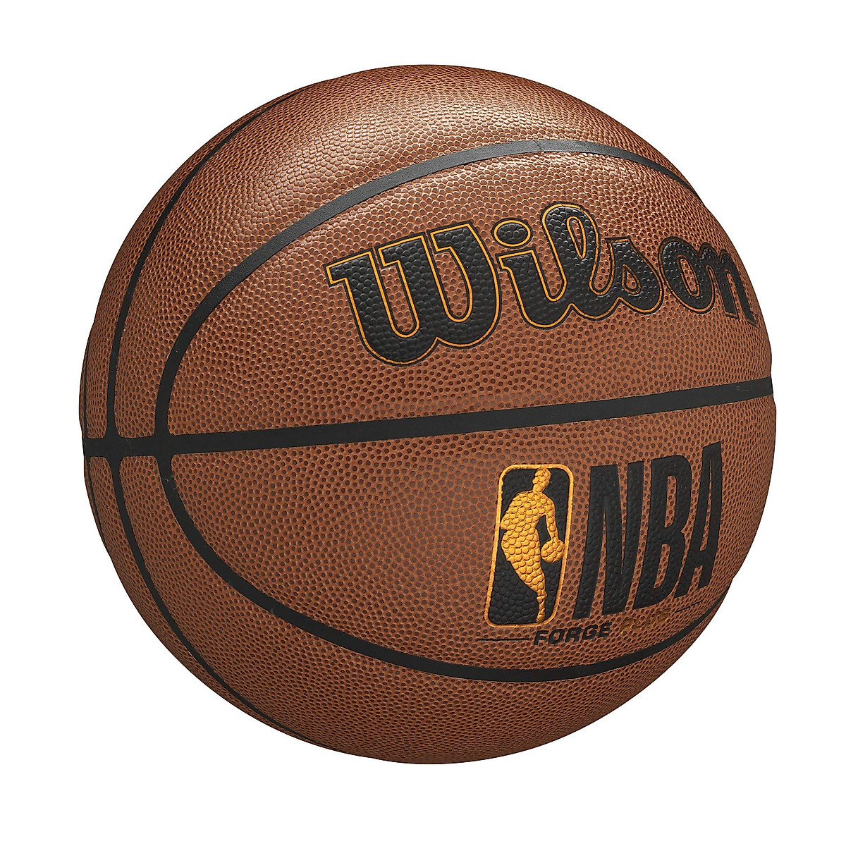 WILSON NBA Forge Series Basketball - Forge Plus, Brown, Size 6-28.5"