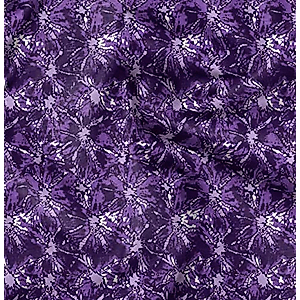 Soimoi Purple Heavy Canvas Fabric Batik Tie-Dye Print Upholstery Fabric, Fabric for Home Accents Fabric by The Yard 58 Inch Wide