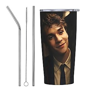 OAEWRE Benjamin Actors Wadsworth Stainless Steel Mug Insulated Tumbler Coffee Mugs with Lids and Straw Double Wall Vacuum Cup 20oz
