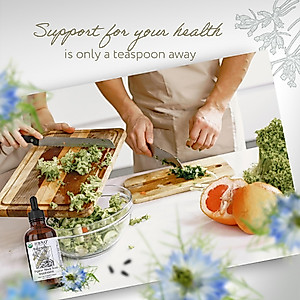 HBNO Organic Black Seed Oil 4 fl oz (120ml) - USDA Certified Organic Black Seed Oil Organic Cold Pressed - Natural Black Cumin Seed Oil Organic