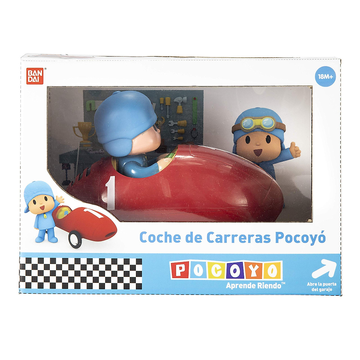 BANDAI TO77400 Pocoyo Racing Car, No Colour, Normal