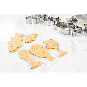 Bakerpan Stainless Steel Wine Glass Cookie Cutter, Wine Bottle Cutter, Wine Cookie Cutter Set